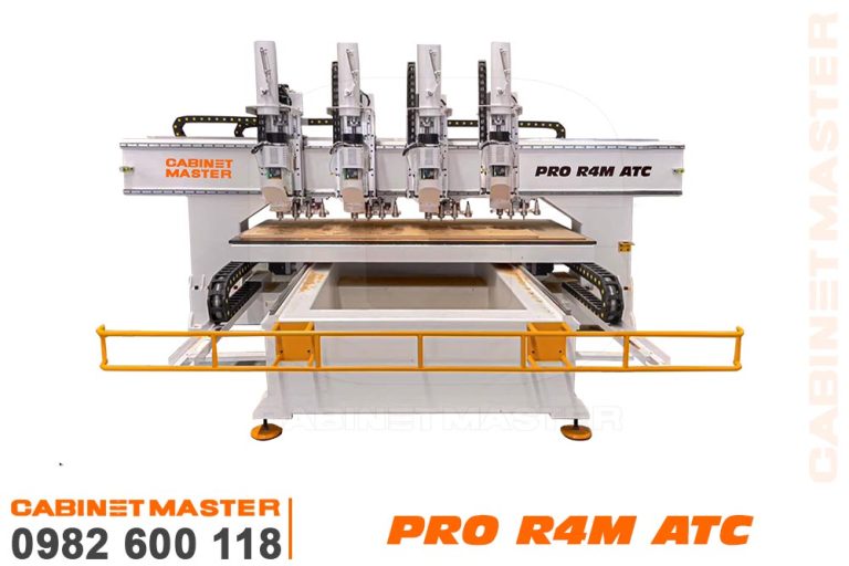 Máy CNC 4 Đầu Cắt Ván Gỗ Công Nghiệp Chính Hãng